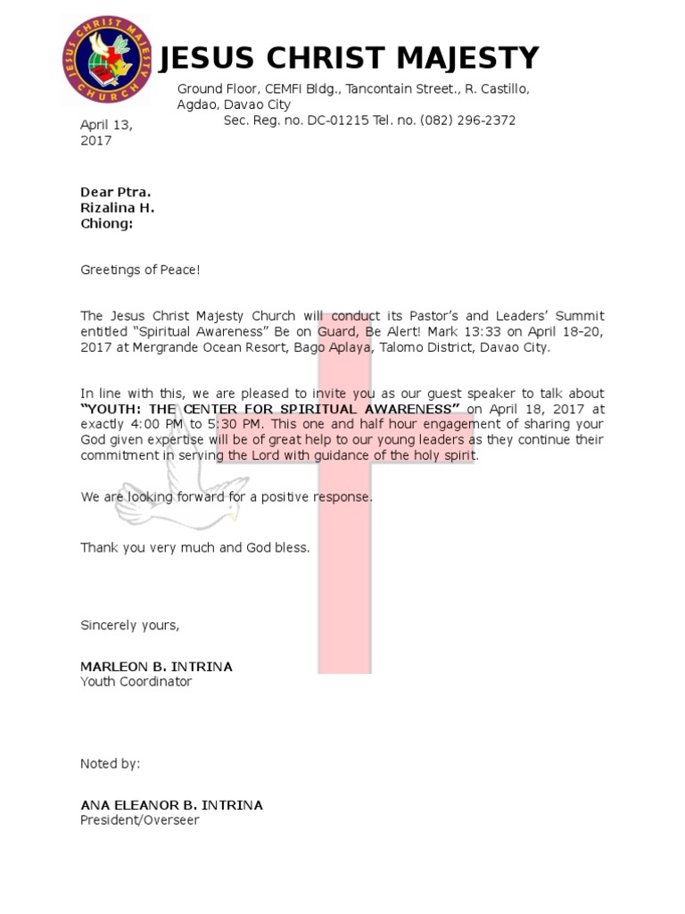 Speaker Invitation Letter | PDF