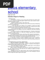 National Reading Month Celebration Narrative Report | PDF ...