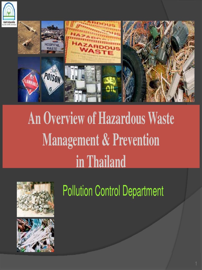 Hazadous Waste Management & Prevention in Thailand | PDF | Hazardous ...