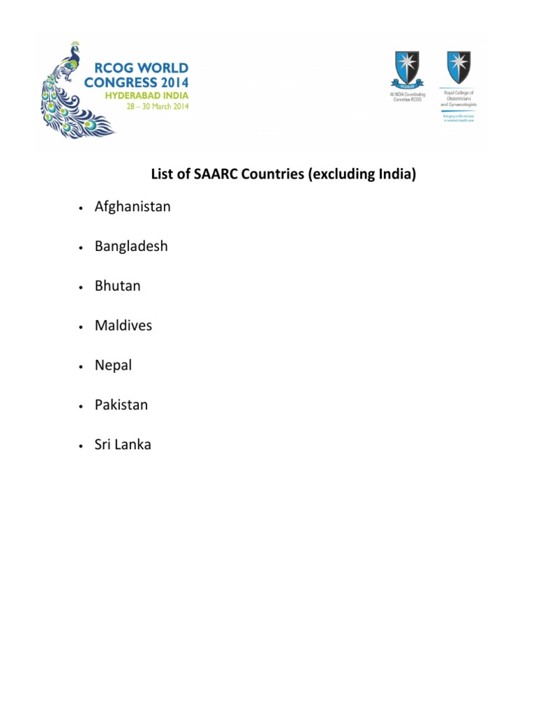 List of SAARC Countries | PDF