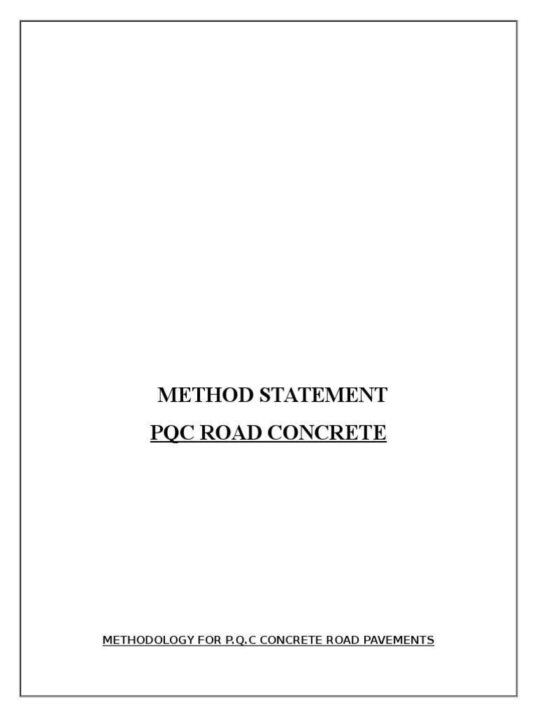 PQC - Road Concrete | PDF | Masonry | Concrete