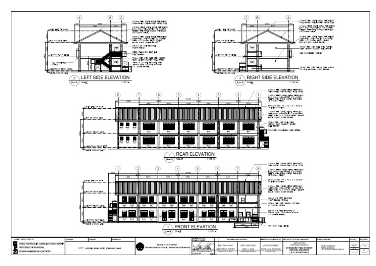 Left Side Elevation Right Side Elevation: BOD Note | PDF