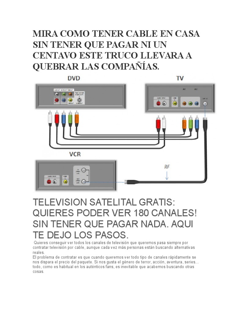 Mira Como Tener Cable En Casa Pdf