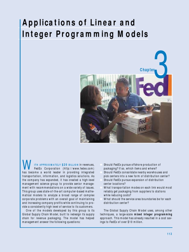 Lawrence&Pasternack Chapter03 | PDF | Linear Programming | Scheduling ...