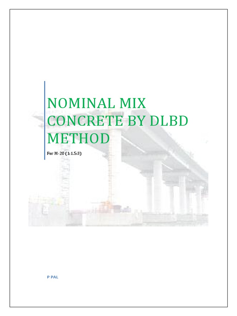 DLBD Method for Nominal Mix Concrete | PDF | Technology & Engineering