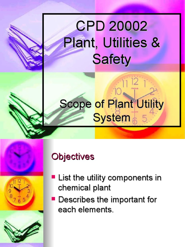 Chapter 1 Scope of Plant Utility System | PDF | Steam | Water