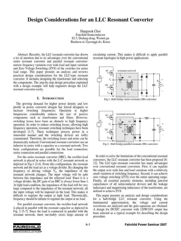 LLC Resonant Converter Design Guide | PDF | Rectifier | Electrical ...