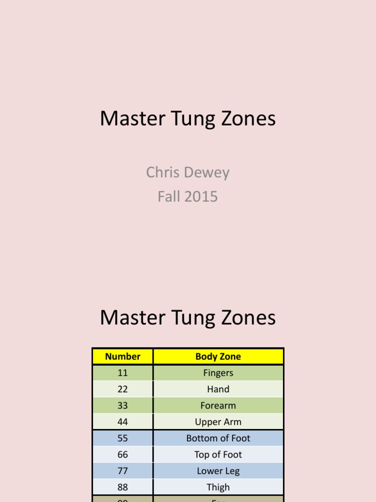 Master Tung Zones | PDF | Hand | Foot
