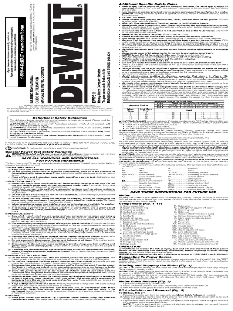 Manual DWP611 | PDF