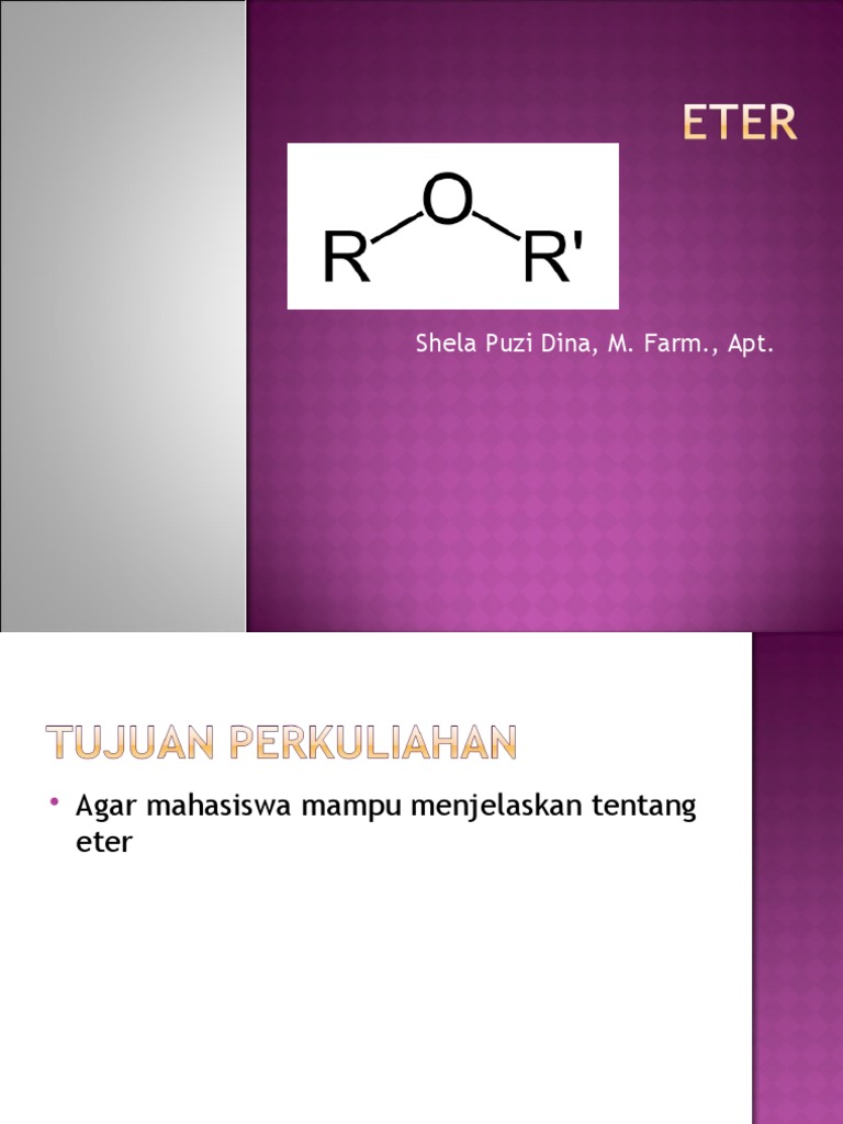 Materi 2 Eter | PDF