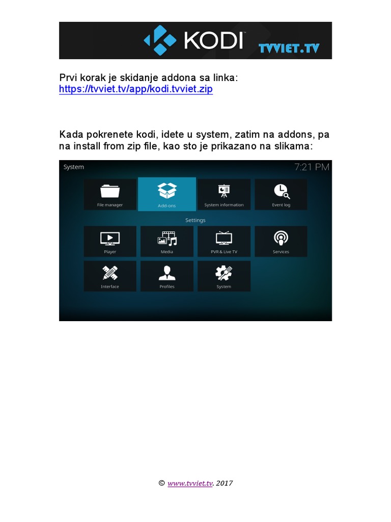 Kodi Addon Upute | PDF