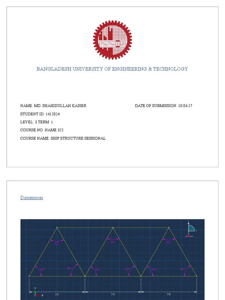 Bridge Design Analysis for Steel Members | PDF