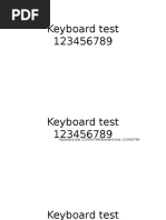 Typing Test - For Beginner | PDF