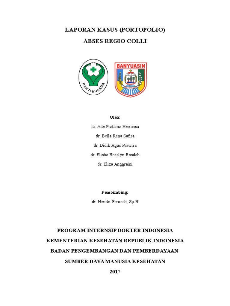 Laporan Kasus Abses Regio Colli | PDF