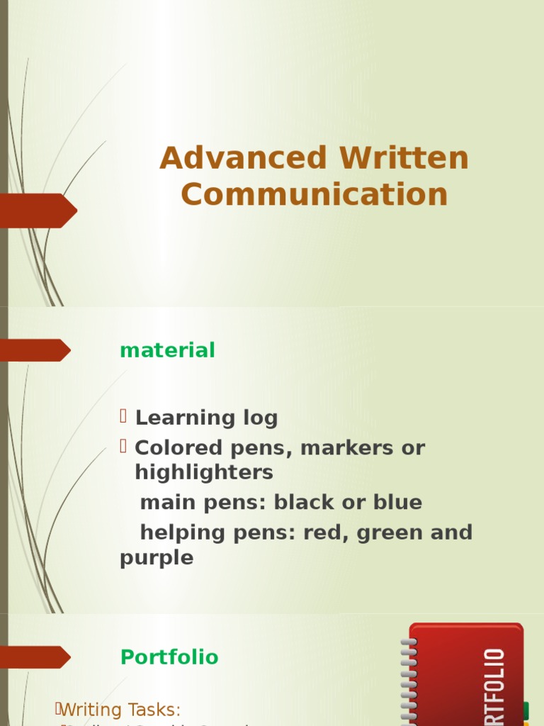 Advanced Writing Portfolio | PDF