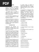 ¿Qué es un transductor y su función? | PDF | Ultrasonido | Sensor