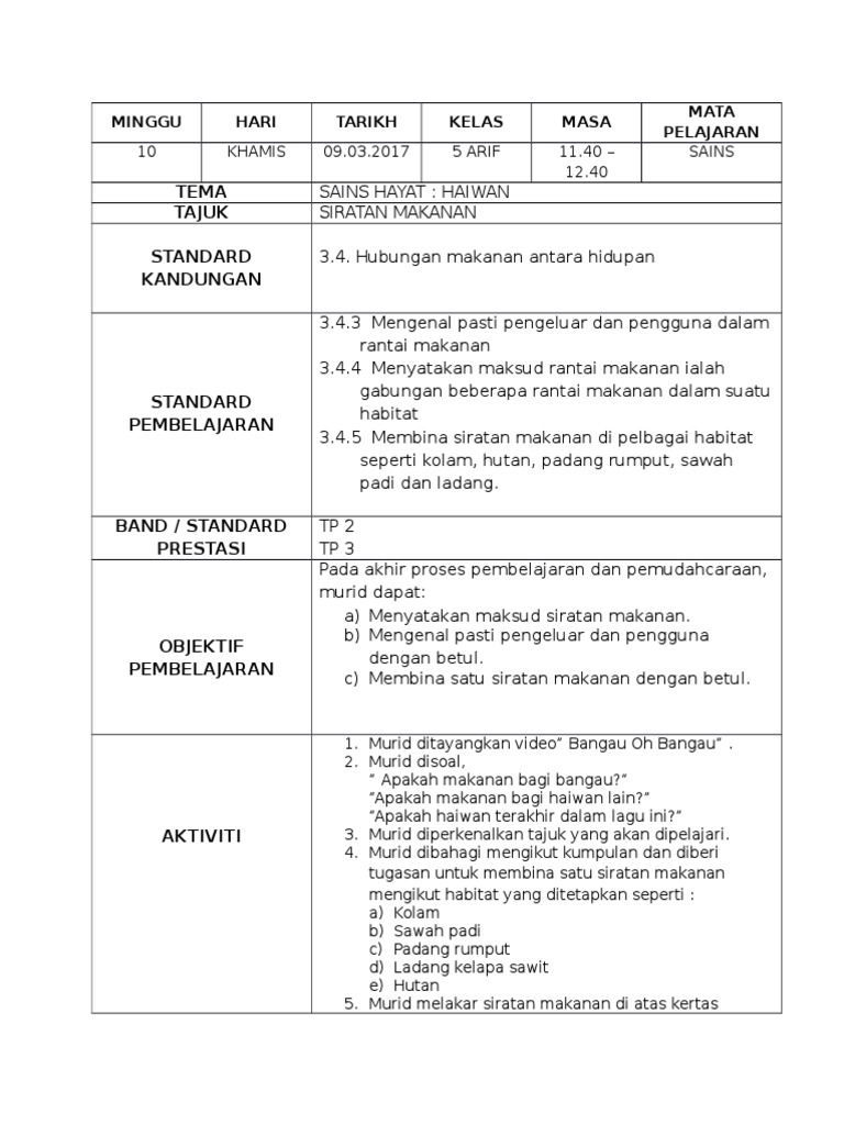 RPH Sains Terkini | PDF