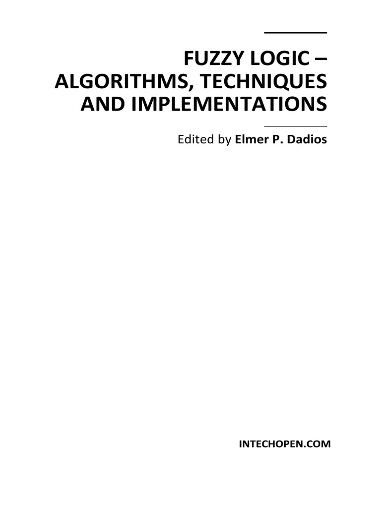 Fuzzy Logic Algorithms Techniques And Implementations Pdf Pdf Fuzzy Logic Regression Analysis