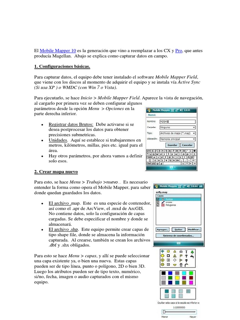 Tutorial Mobile Mapper 10 | Descargar gratis PDF | Protocolo de ...