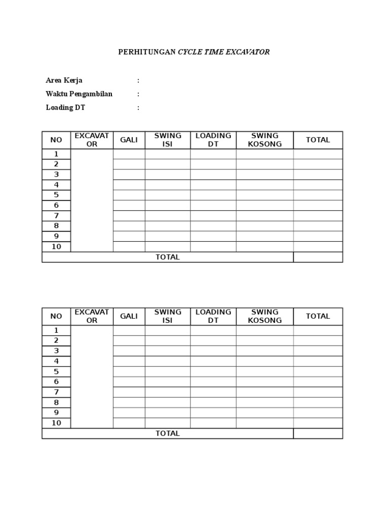 Format CT Exca | PDF | Technology & Engineering