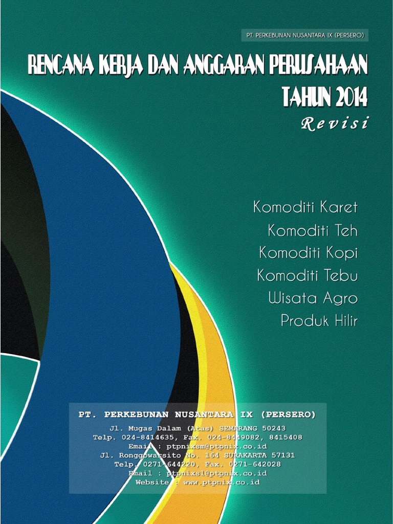 Revisi RKAP PTPN IX 2014 | PDF