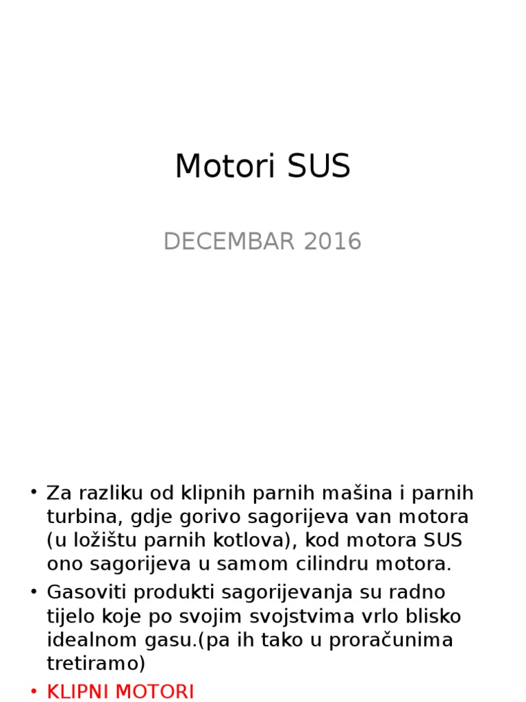 Prezentacija 7 Motori Sus | PDF