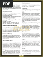 Lancer Rules Quick Reference Guide | PDF | Naval Mine