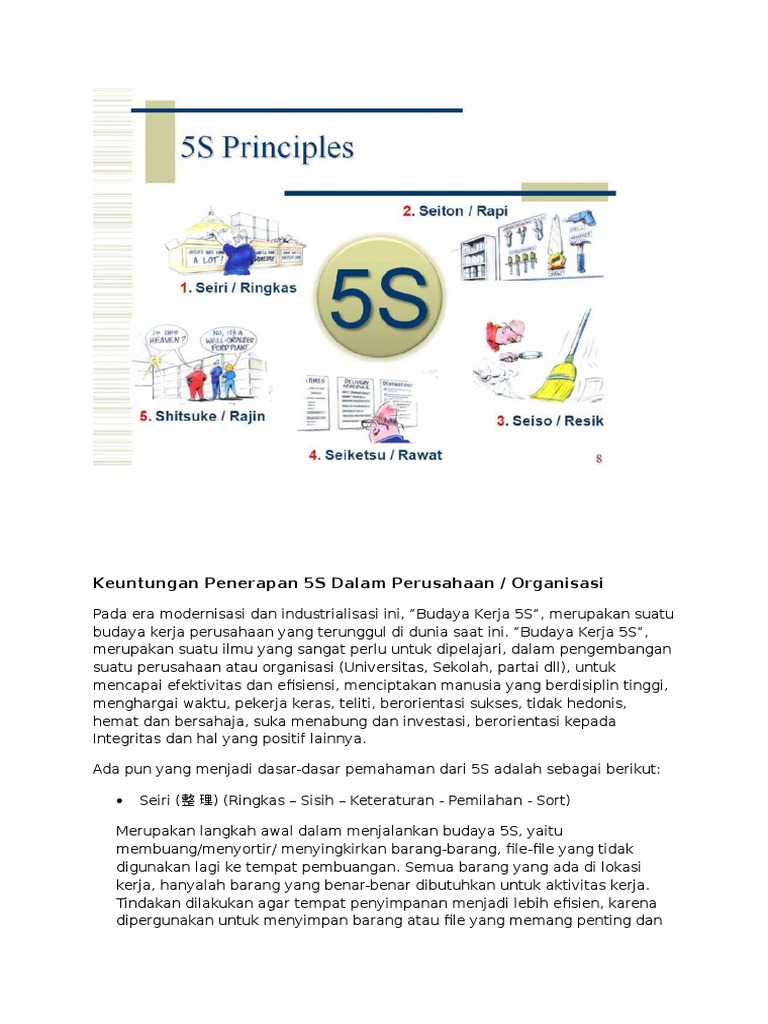 Keuntungan Penerapan 5S Dalam Perusahaan | PDF