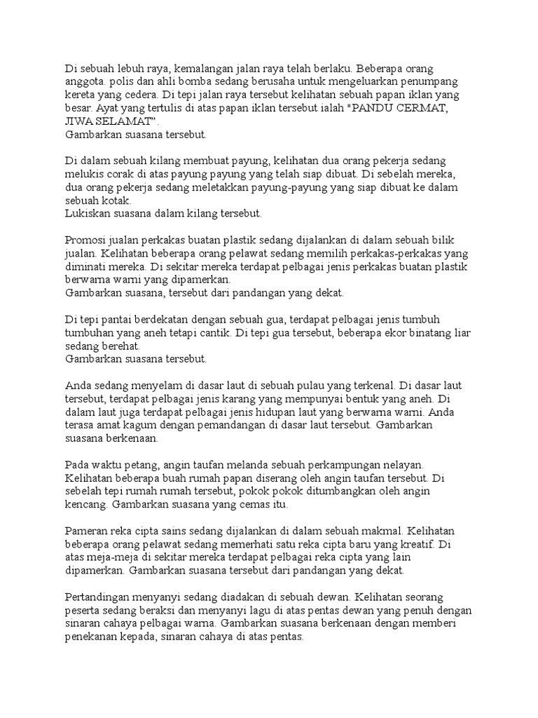 Contoh Soalan Kertas 2 PSV SPM | PDF