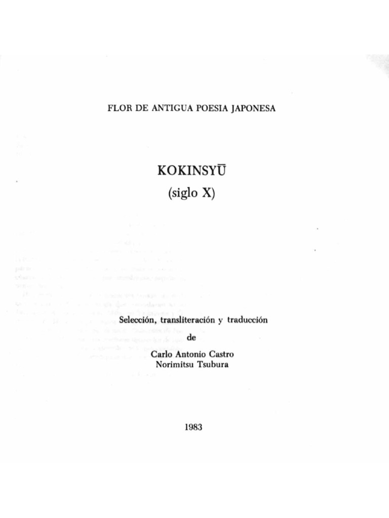 Kokinshu PDF | PDF
