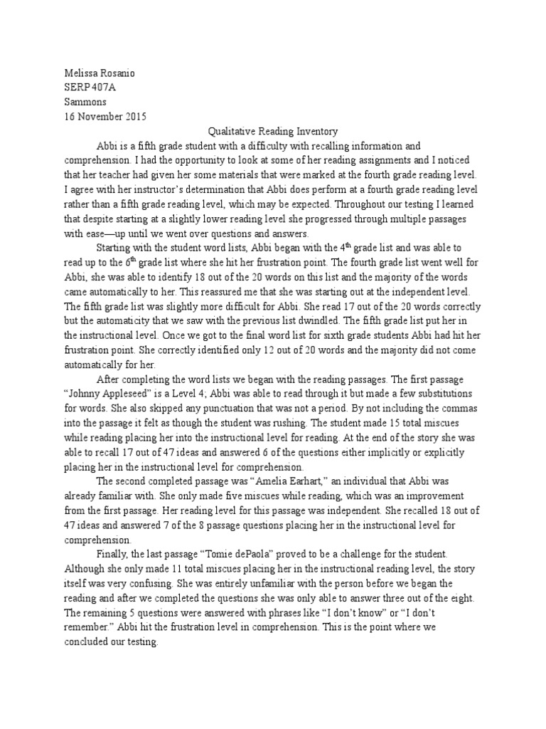 Qri Abbi | PDF | Reading Comprehension | Reading (Process)