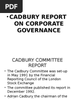 Cadbury Committee Report on Governance | PDF | Board Of Directors ...