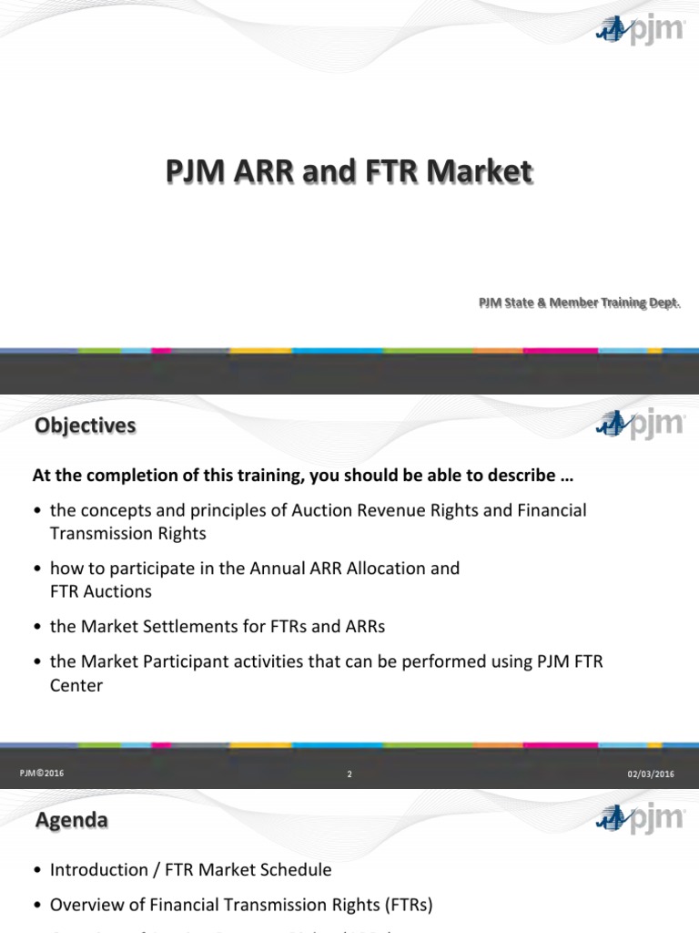 PJM ARR and FTR Market | PDF | Auction | Kilowatt Hour