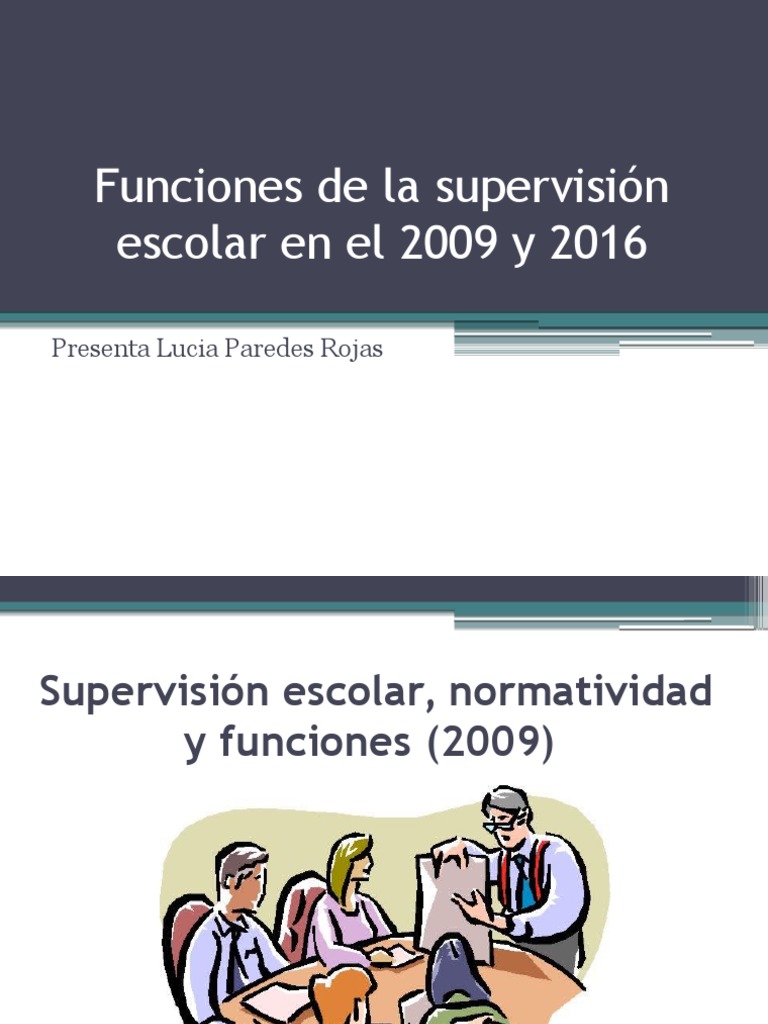Supervisión Escolar, Normatividad y Funciones | PDF | Maestros | México