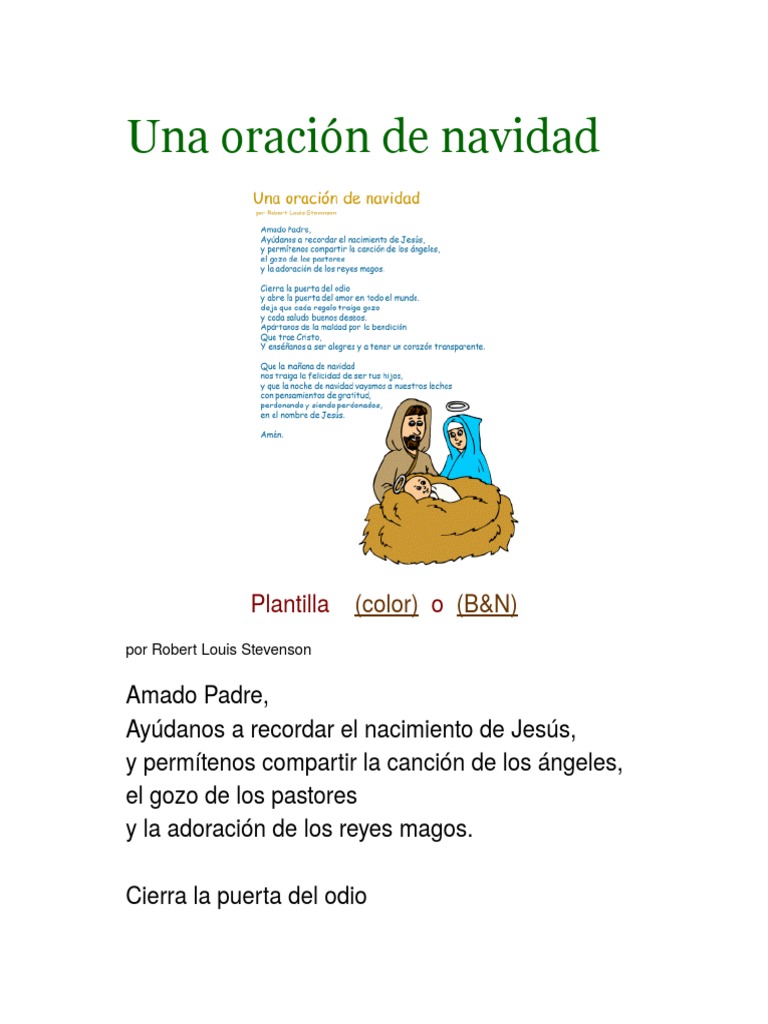 Oración de Navidad para Niños | PDF | Religión y espiritualidad