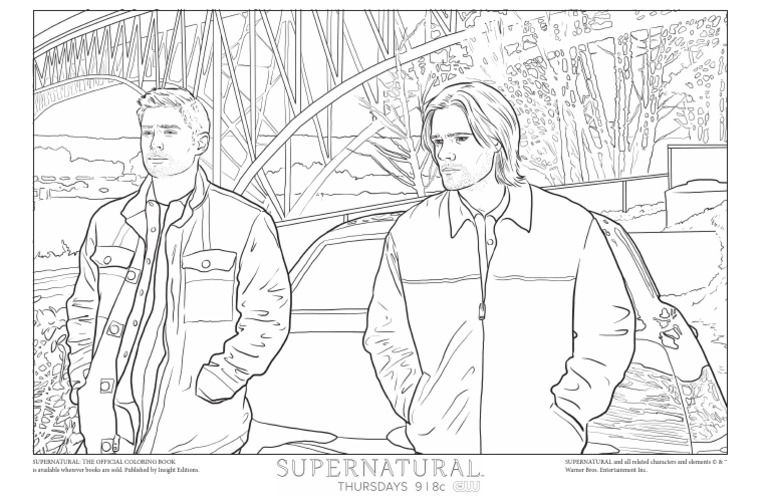 Supernatural Coloring Pages