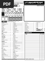 Cyberpunk Red Fillable Character Sheet 1 | PDF | Art | Computers