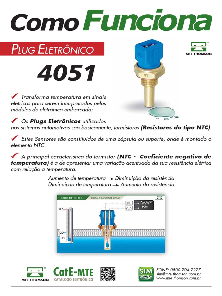 MTE Plug Eletronico 4051 PDF | PDF