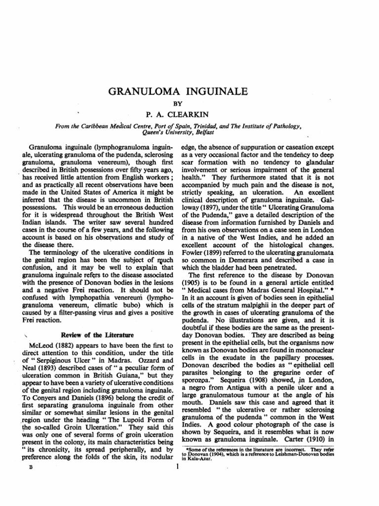 Granuloma Inguinale: Rquch | PDF | Staining | Epithelium