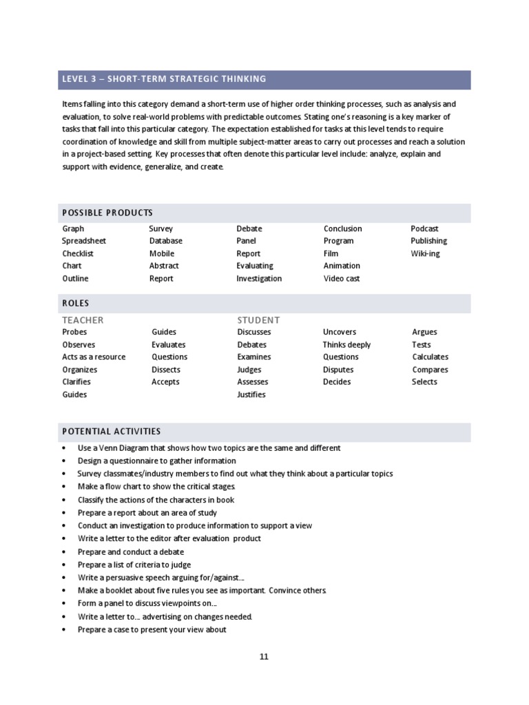 Webb's Depth of Knowledge Guide3 | PDF | Survey Methodology | Evaluation