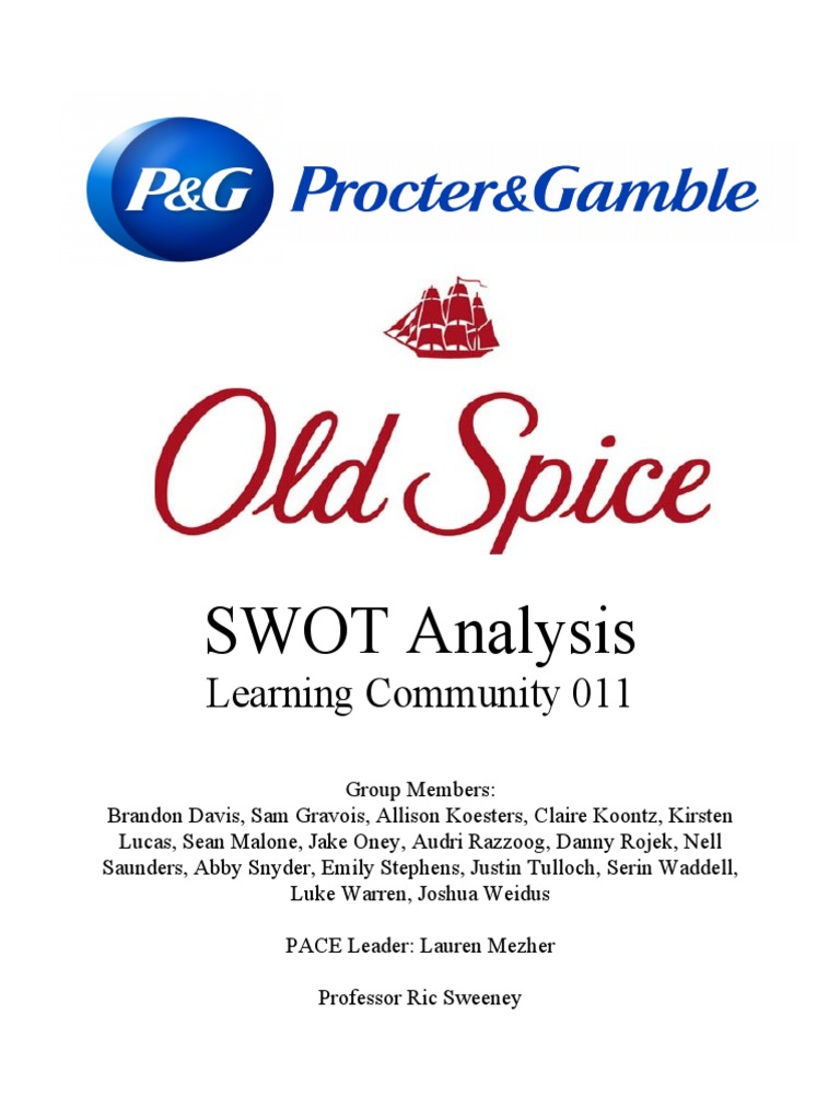 Final Swot Analysis | PDF | Procter & Gamble | Advertising
