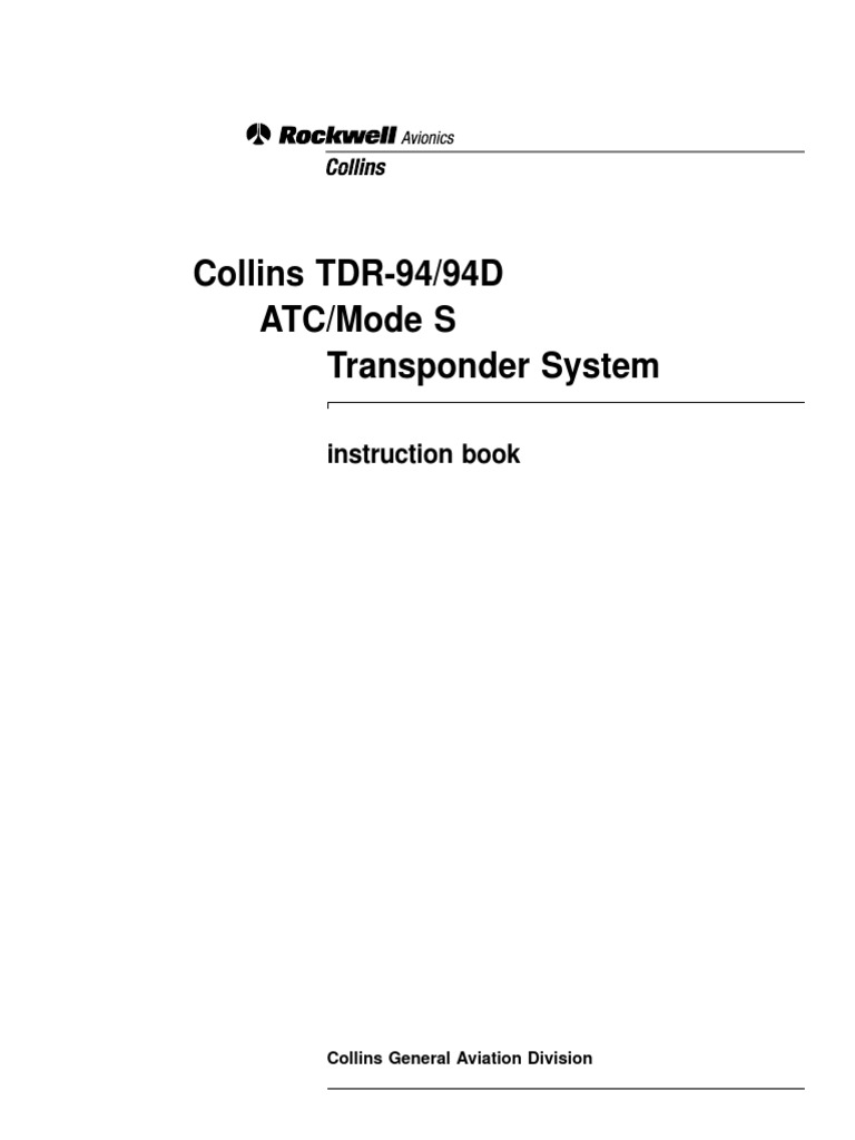 TDR94 94D Instruction Book | PDF | Electrostatic Discharge ...