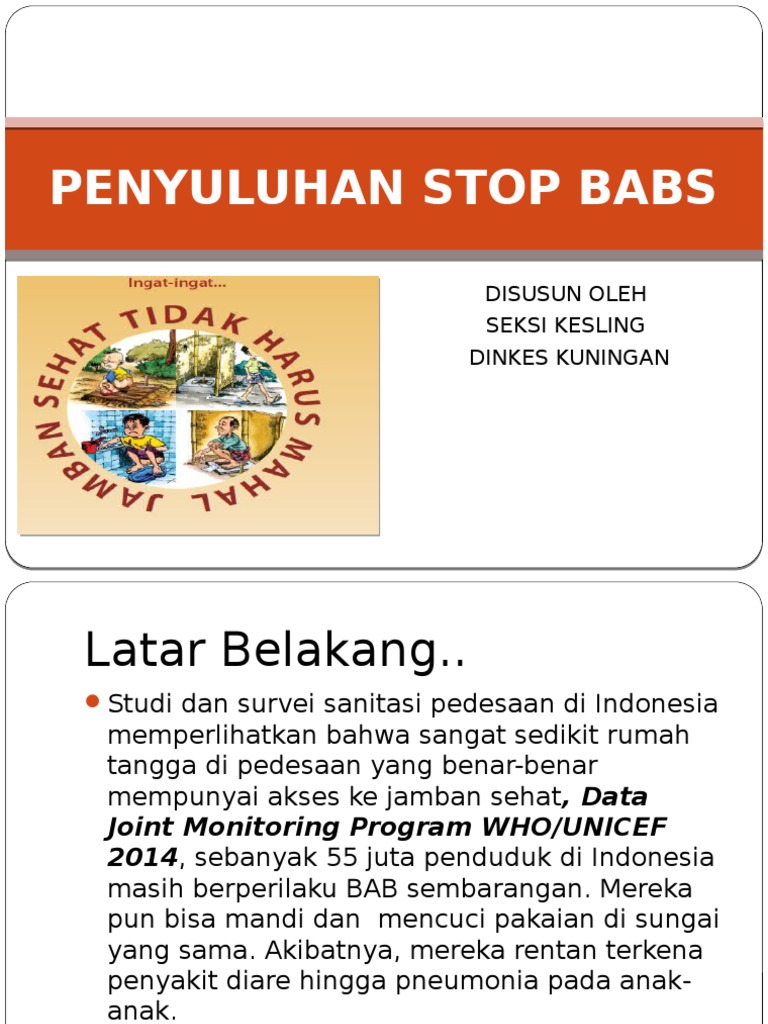 Stop BABS: Pentingnya Jamban Sehat | PDF | Kesehatan Holistik | Sains ...