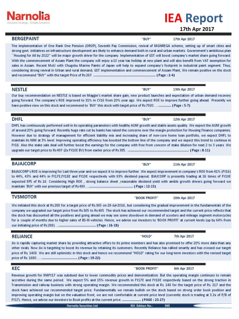 IEA Report 17th April | PDF | Value Added Tax | Equity (Finance)
