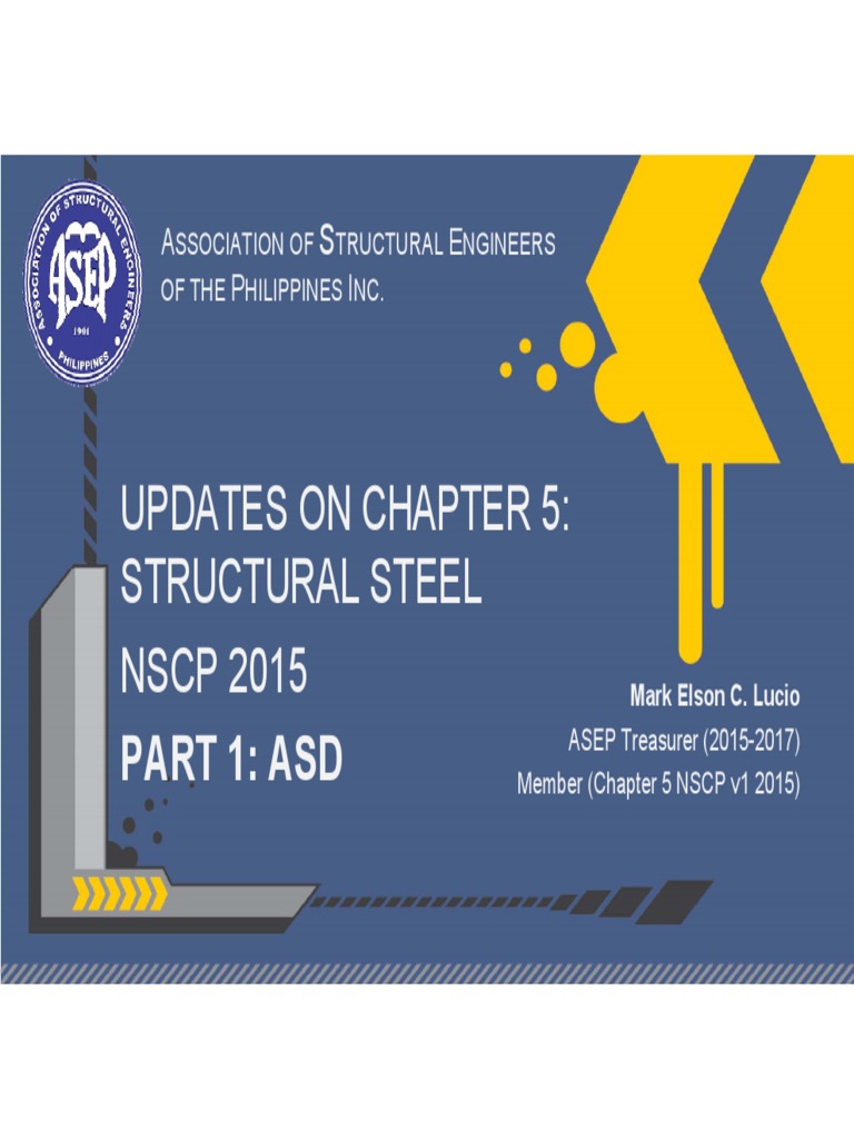NSCP 2015 Steel Design Updates | PDF | Strength Of Materials | Bending