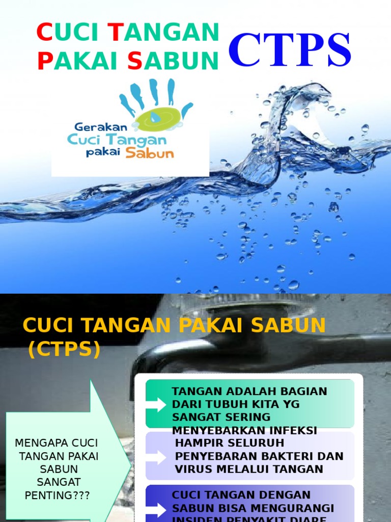 Cuci Tangan Pakai Sabun (CTPS) | PDF