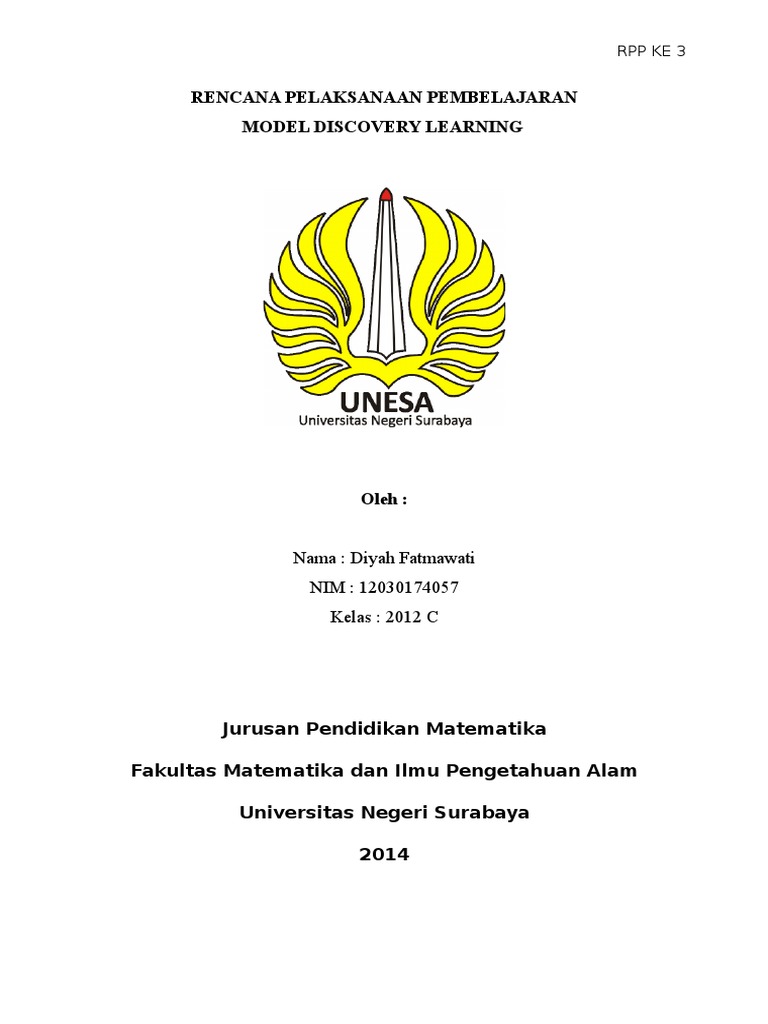 RPP Discovery Learning | PDF