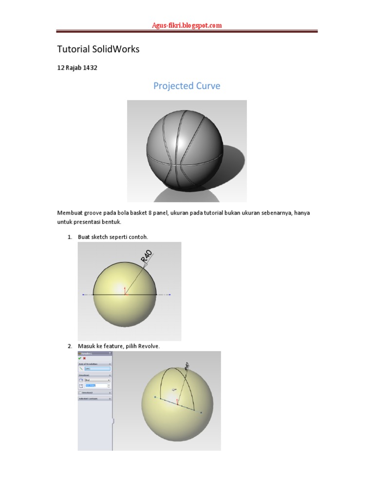 SolidWorks ProjectedCurve PDF | PDF