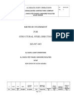 Steel Structures Installation Procedure and Method Statement | PDF ...