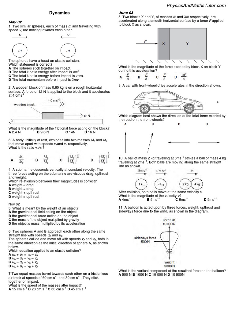Dynamics | PDF | Collision | Force